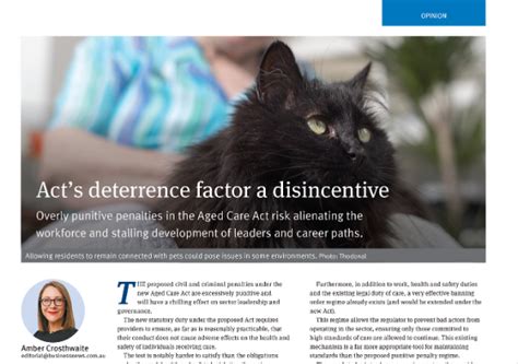 Business News Update Acts Deterrence Factor A Disincentive Lavan Blog