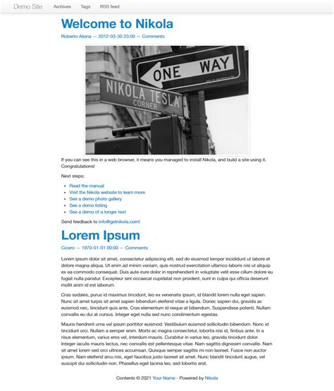 Bootstrap Jinja Themes For Nikola