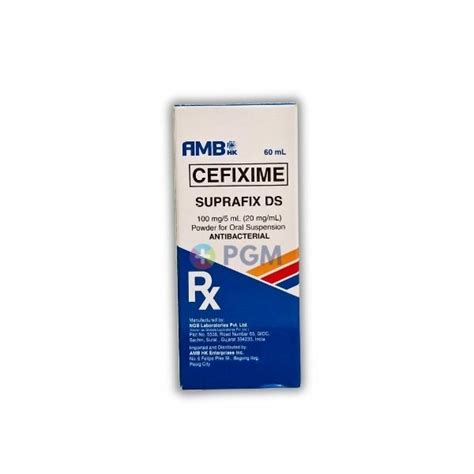 Cefixime 100mg 5ml 20mg Ml 60ml Syrup Philippine Generic Medicine