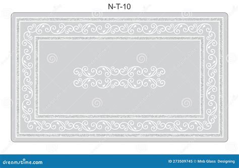Table Top Glass Design Vector Cdr Stock Illustration Illustration Of