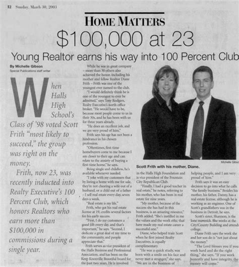 20 Years Ago Scott Frith