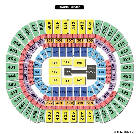 Honda Center Seating Chart