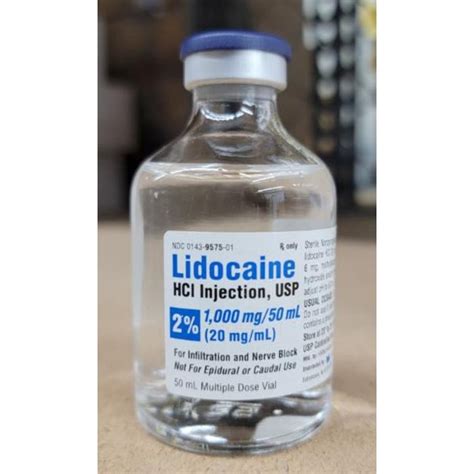Lidocaine Hci 2 50ml Mdv Injection 1 Vial 56 Off