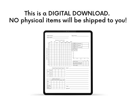 Complete Hearing Test Printable Audiology Audiology Forms Ear