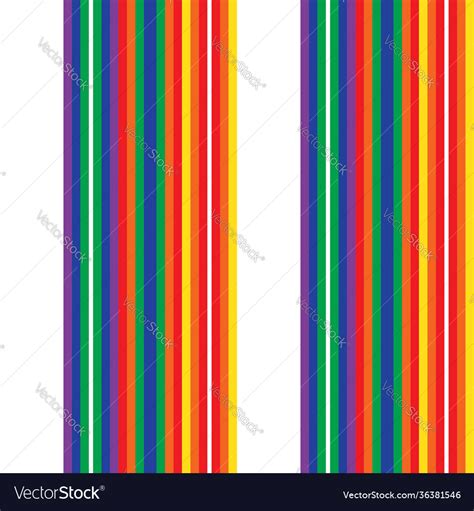 Rainbow Stripe Seamless Pattern Background Vector Image