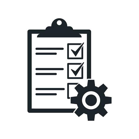 Checkmark Design Technical Checklist Clipboard Silhouette Vector Art At Vecteezy