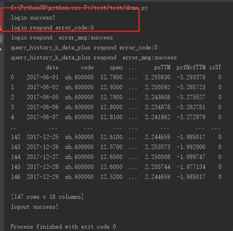 量化自动化交易python学习笔记之一baostock使用a股k线数据股票代码sh60000，四年历史数据用于后期追溯测试和策略可行性 A汉克先生 博客园