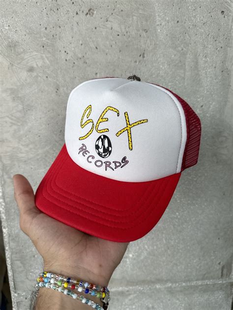 Chrome Hearts Chrome Hearts Nyfw Sex Records Exclusive Red Trucker Hat