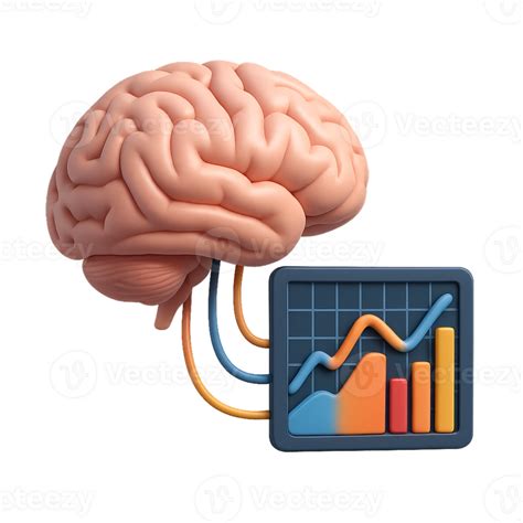 3d Brain Data Visualization For Simple Graphic Representation 66570808 Png