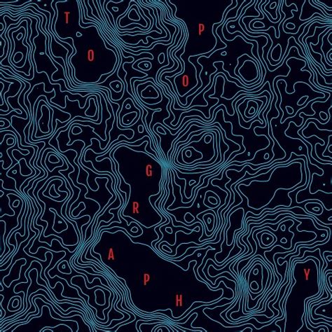 Route Coordinates On Topographic Map Abstract Vector Image