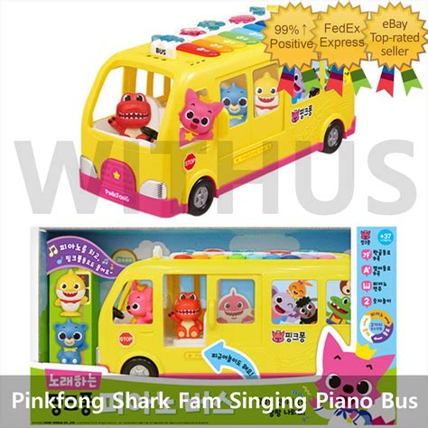 Pinkfong Shark Fam Singing Piano Bus Melody Toy Korean English Songs 핑크퐁 피아노 버스 Ebay