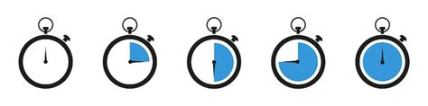 Premium Vector Set Of Timer Countdown Timer Icon Set Stopwatch