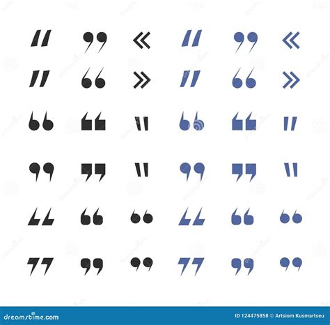 Quotation Marks Stock Vector Illustration Of Conversation