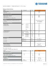 TC A Data Sheet Pdf Innovators In Protection Technology DATA SHEET TEMCONTACT TC A