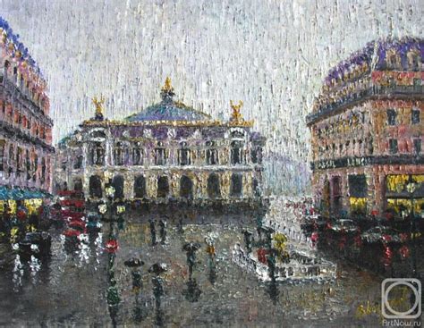 ДОЖДЬ В ПАРИЖЕ \ KONTURIEV VAYCHESLAV | World of Art