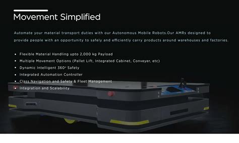 Natural Laser Based Amr Autonomous Mobile Robot Payload Dar 2000 Kg Doozy Robotics