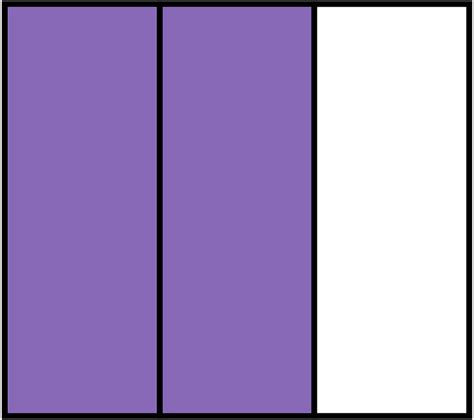Violet Rectangle Fraction 23 Free Vector Clipart Images On