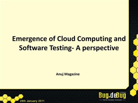 The Emergence Of Cloud Computing And Software Testing Pptx
