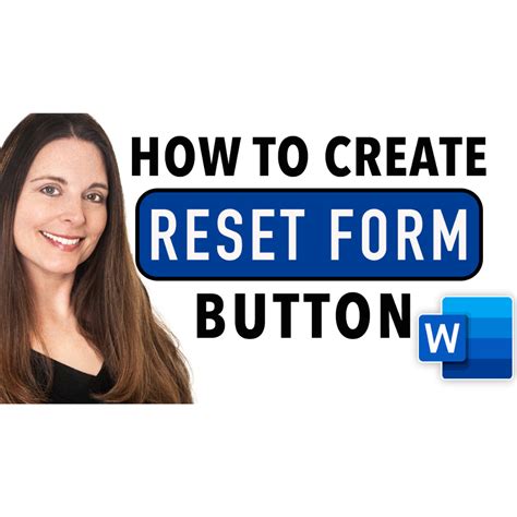 How To Reset Form Fields In A Word Fillable Form — Sharon Smith