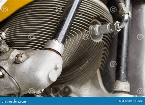 Internal Combustion Engine Cylinder From An Airplane Stock Image