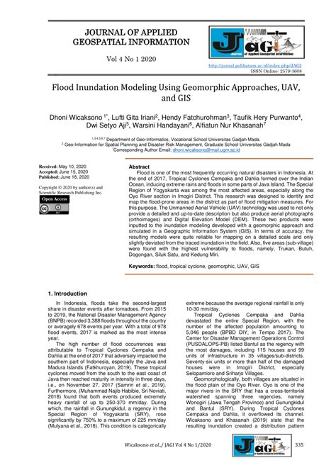 Pdf Flood Inundation Modeling Using Geomorphic Approaches Uav And Gis