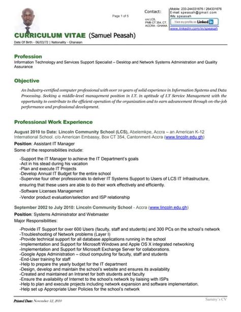 Sammys Cv November2010 Pdf