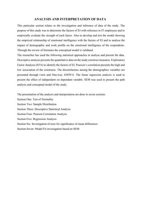 Data Analysis And Interpretation Finaldocx