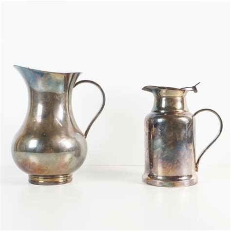 Christofle Ensemble En Métal Argenté Comprenant Un Pichet Et Une