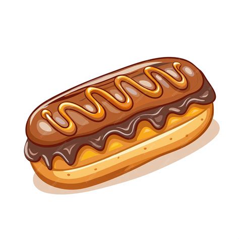 Eclairs Food Vector Drawing Graphic Premium Ai Generated Vector