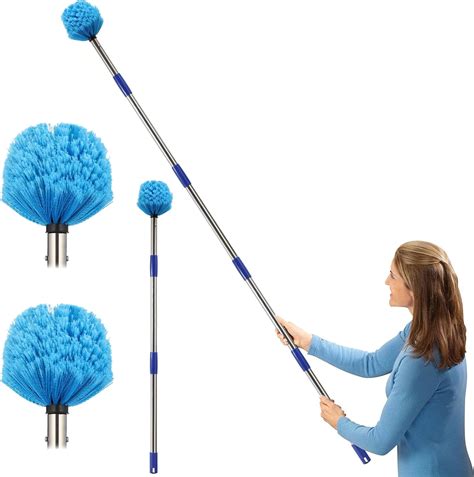 Amazon｜duster Cobweb Duster With Extension Pole Medium Stiff Bristles