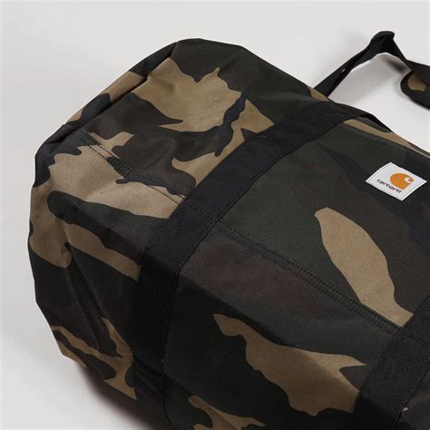 Carhartt Wip Mens Canvas Wright Duffle Bag Camo Laurel Luggage