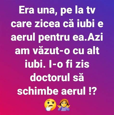 Bancul Zilei Era Una La Tv Care Zicea Că Iubi E Aerul Pentru Ea