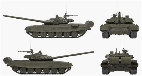 T 72b3 Soviet Main Battle Tank 3d Max
