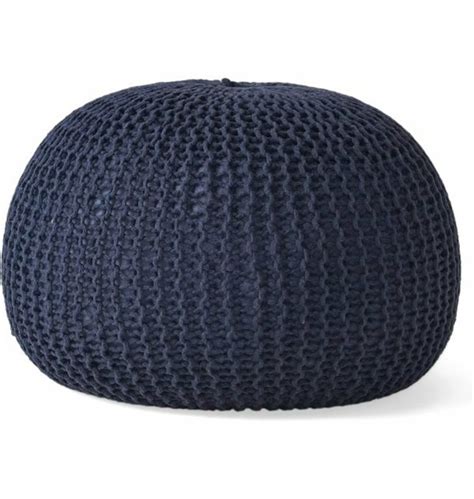 Christopher Knight H 크리스토퍼 나이트 홈 벨 니트 코튼 파우치 다크 블루 스 티몬