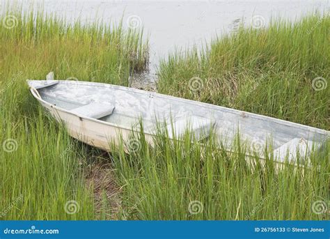 Boat In The Grass Stock Image Image Of Environment Sport 26756133