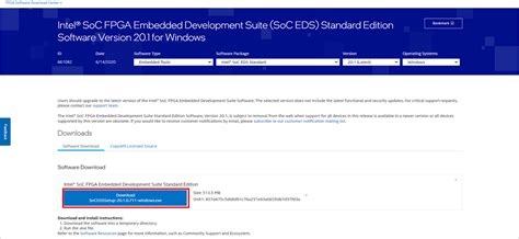 Soc Fpga エンベデッド・デベロップメント・スイート（soc Eds）のインストール方法 Ver201 株式会社マクニカ