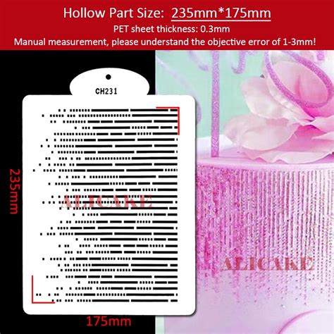 Cake Stencil Grass Shape Pattern Wedding Cake Decorating Plastic Lace Cake Boder Stencils