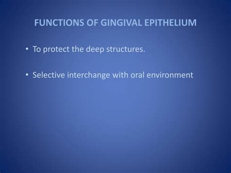 Anatomy Of Gingival Microscopy And Gingival Epithelium Pptx