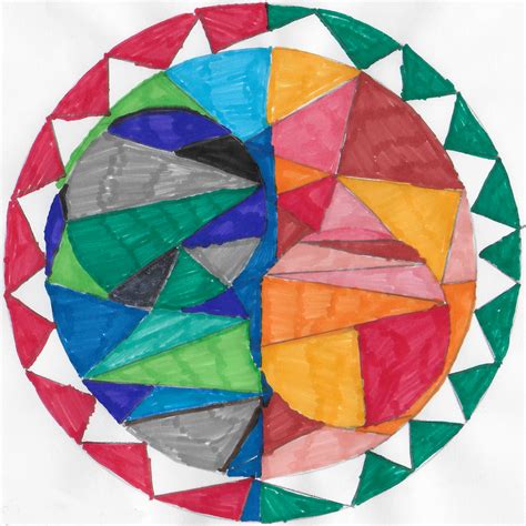 Geometry And Arts 2016 17 Free Drawing With Triangles