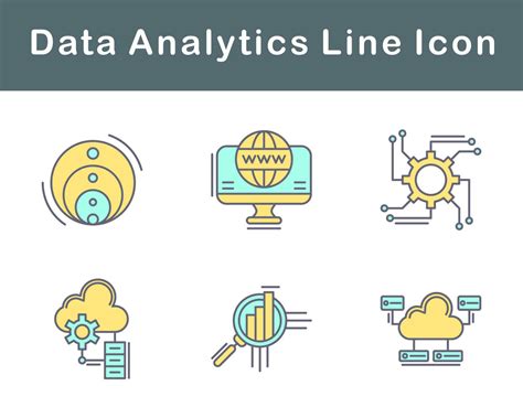 Data Analytics Vector Icon Set 20643321 Vector Art At Vecteezy