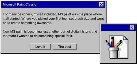 Microsoft Paint Classic Behance