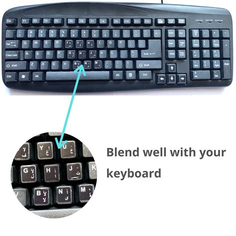 Pcs Arabic Keyboard Stickers Waterproof Replacement Computer Etsy