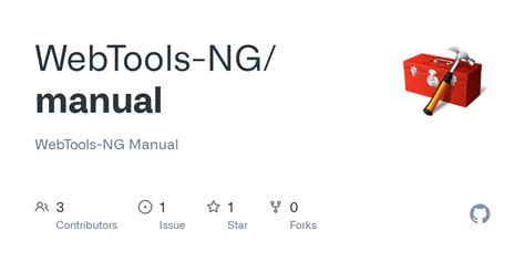 github webtools ng manual webtools ng manual