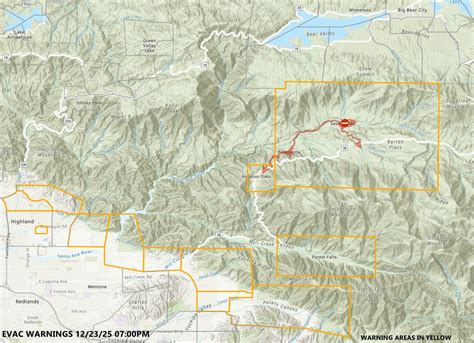 Evacuation Warnings Per Sb County Sheriff Due To