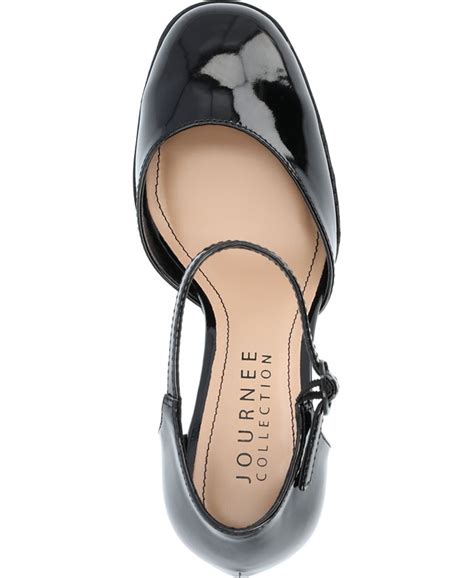 Journee Collection Womens Samarr Platform Block Heel Pumps Macys