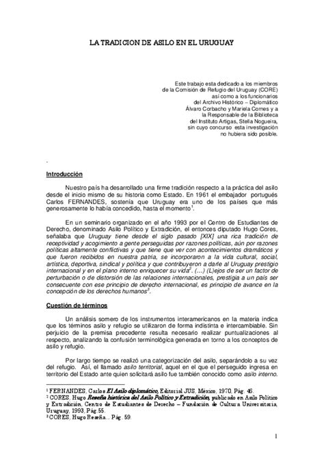 Carta De Solicitud De Asilo