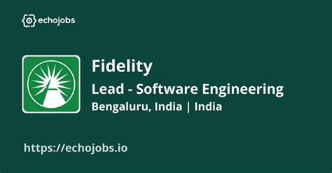 Fidelity Is Hiring Lead Software Engineering Bengaluru India India Sql Python Shell R