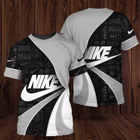 Nike Black Grey Luxury Brand T Shirt Outfit For Men Women Black Nikes