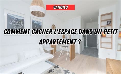 Comment Gagner Lespace Dans Un Petit Appartement Gangilo