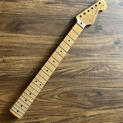 Fender Maple Stratocaster Neck 2021 Gloss Satin Reverb
